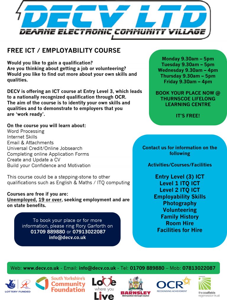 Employability / ICT Course – DECV.Ltd 2025